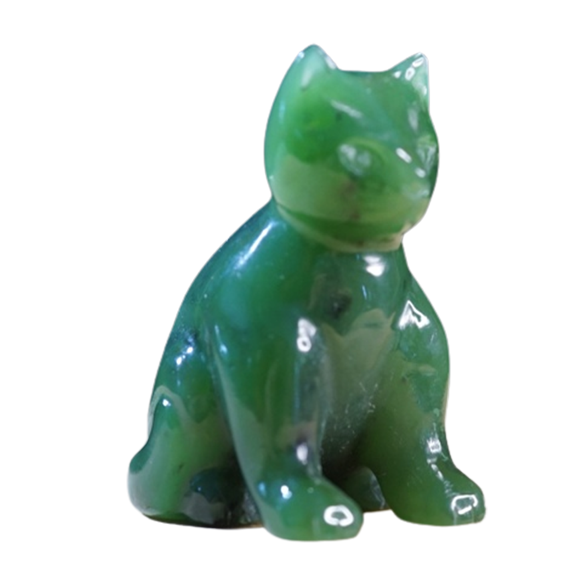 Jade Cat, Sitting – Lakeside Gems Inc.